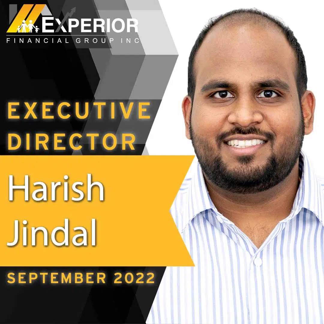 Harish Jindal, promoted to Executive Director! - Experior