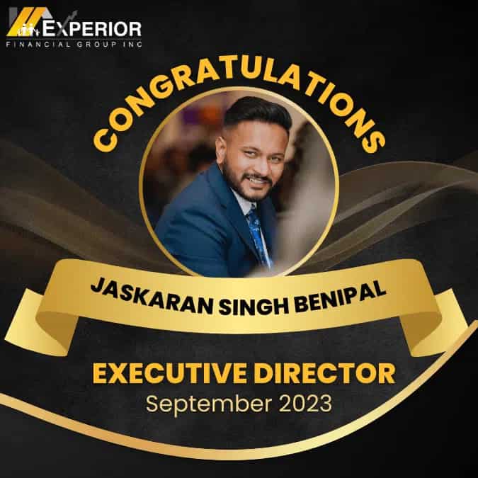 Jaskaran Singh Benipal, Promoted to Executive Director!